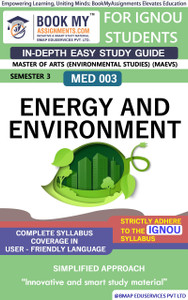 IGNOU MED 003 Energy and Environment Study Material (In Depth Guide ...