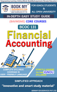 IGNOU BCOC-131 Financial Accounting Study Material (In Depth Guide) For ...