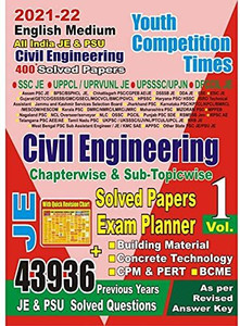 (English Medium)Civil Engineering Chapter-wise Solved Papers/Exam ...