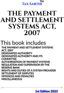 THE PAYMENT AND SETTLEMENT SYSTEMS ACT, 2007 | 1st Edition 2023: Buy ...