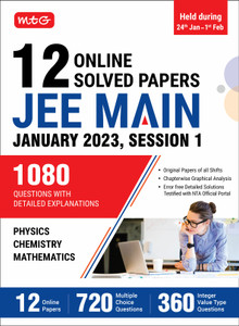 MTG 12 JEE Main Online 2023 (Session-1) Solved Papers with Chapterwise ...