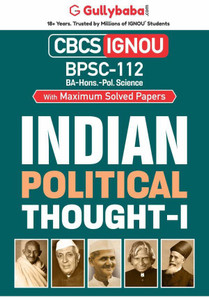 IGNOU BPSC-112 - Indian Political Thought-I, Latest CBCS Help Book ...