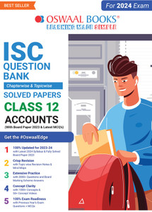 Oswaal ISC Question Bank Class 12 Accounts Book (For 2024 Board Exams ...
