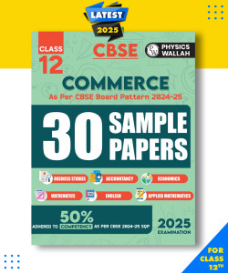 PW CBSE Class 12 Commerce Stream Combined 30 Sample Papers Board Exams ...