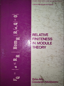 RELATIVE FINITENESS IN MODULE THEORY: Buy RELATIVE FINITENESS IN MODULE ...