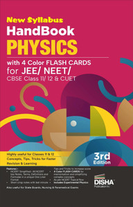 Disha New Syllabus HandBook Physics with 4 Color Flash Cards for JEE ...