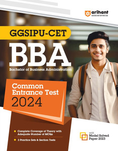 Arihant GGSIPU CET BBA Entrance Exam Guide Book 2024 | Bachelor of ...
