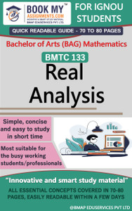 IGNOU BMTC 133 Real Analysis Study Material (Quick Readable Notes) For ...