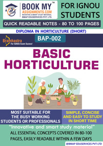 IGNOU BAP-002 Basic Horticulture Quick Readable Notes | Important Topic ...