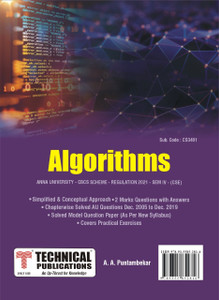 Algorithms for BE Anna University R21CBCS (IV - CSE - CS3401): Buy ...