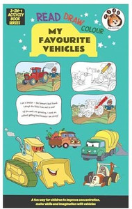 My Favourite Vehicles | Jumbo Size Book | 3 in 1 Activity book with ...