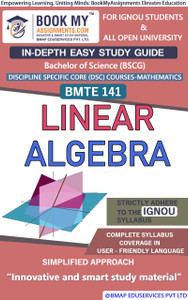 IGNOU BMTE 141 Linear Algebra Study Guide (In Depth Easy Guide) for ...