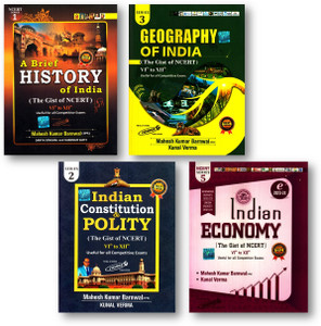 Ncert Notes (4-Books Set) India Geography + Indian Economy + Indian ...
