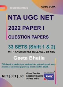 UGC NET Paper 1 2022 QUESTION PAPERS| 33 Sets | With Answer key| Second ...