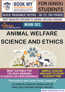 IGNOU MAW 001 Animal Welfare Science and Ethics Study Guide (Quick ...