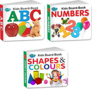 ABC, Numbers and Shapes and colours Board Books for kids : Board book ...