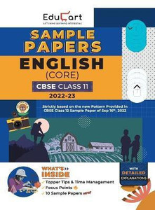 Educart CBSE Class 11 ENGLISH CORE Sample Papers 2022-23 (Based On New ...