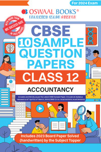Oswaal CBSE Sample Question Papers Class 12 Accountancy Book (For Board ...