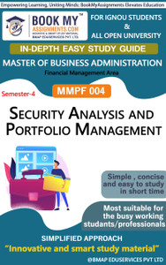 IGNOU MMPF 004 Security Analysis and Portfolio Management In Depth ...