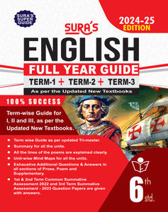 SURA`S 6th Standard Guide English Full Year 2024-25 Edition: Buy SURA`S ...