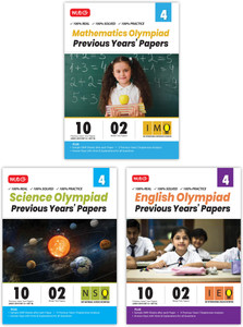 MTG IMO-NSO-IEO Class-4 Olympiad Previous Years Papers (2023-2019 Set A ...
