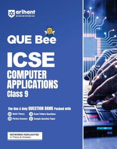 Arihant QUE Bee ICSE Computer Applications Question Bank For Class 9 ...