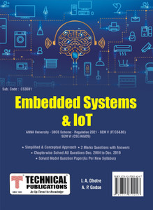 Embedded Systems and IoT for BE Anna University R21CBCS (V - IT / CS&BS ...