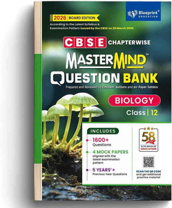 Mastermind CBSE Question Bank Class 12 Biology Exam 2026 With 4 Mock ...