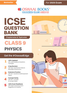 Icse Question Bank Solved Papers_class 9_physics_for Exam 2024-25: Buy ...