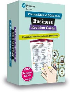 Pearson REVISE Edexcel GCSE Business Revision Cards (with free online ...