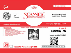 Scanner CS Executive Programme Module-I Paper-2 Company Law: Buy ...