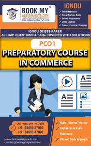 IGNOU PCO1 Preparatory Course in Commerce | Guess Paper | Important ...