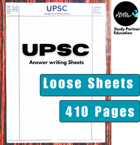 UPSC Mains Answer Writing Sheet (410 Pages) Blank Practice Answer Sheet ...
