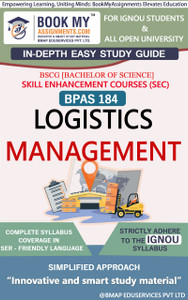 IGNOU BPAS 184 Logistics Management In Depth Easy Guide Book For Ignou ...
