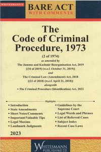 The Code of Criminal Procedure, 1973 Bare Act with Comments: Buy The ...