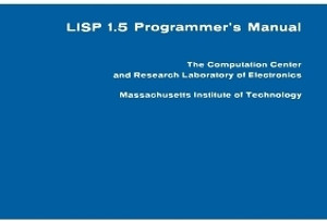 LISP 1.5 Programmer's Manual: Buy LISP 1.5 Programmer's Manual by ...