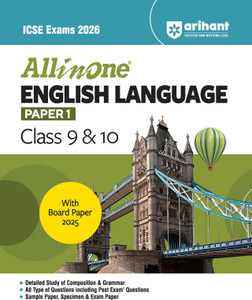 Arihant All in one English Language Class 9 & 10 for ICSE Exams 2026 ...
