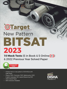 Target New Pattern Bitsat 2023 - 10 Mock Tests (5 in Book & 5 Online ...