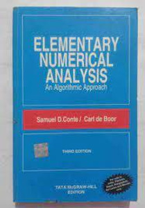 Elementary Numerical Analysis An Algorithmic Approach: Buy Elementary ...