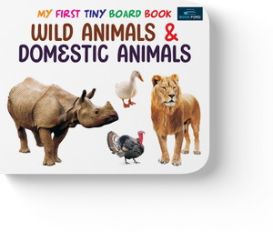 My First Tiny Board Book - Wild Animals & Domestic Animal Books For ...