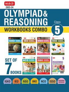 MTG Olympiad Workbook and Reasoning Book Class 5 Combo for NSO-IMO-IEO ...