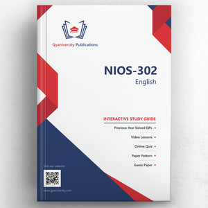 NIOS-302: English (Interactive Study Guide Book with Previous Year ...