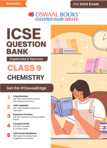 Oswaal ICSE Question Bank Class 9 Chemistry | Chapterwise | Topicwise ...