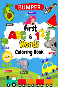 First ABC&123 words coloring book - A fun and educational coloring book ...