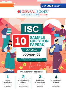 ISC | 10 Sample Question Papers | Class 11|Economics (2024): Buy ISC ...