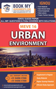 IGNOU MEVE 16 Urban Environment | Guess Paper | Important Question ...