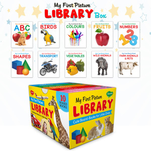 My first picture library box : Learning board book for kids ...