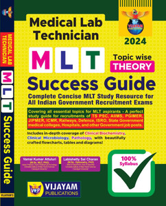 Vijayam's Medical Lab Technician MLT Success Guide 2024, Topic-wise ...