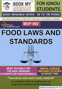 IGNOU MVP 002 Food Laws and Standards Quick Readable Notes | Important ...