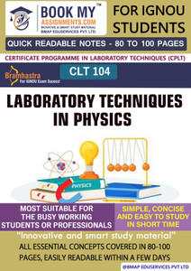 IGNOU CLT 104 Laboratory Techniques in Physics Study Material For IGNOU ...